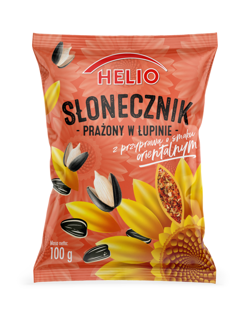 HELIO Sunflower roasted in-shell with oriental flavor spice - HELIO S.A.